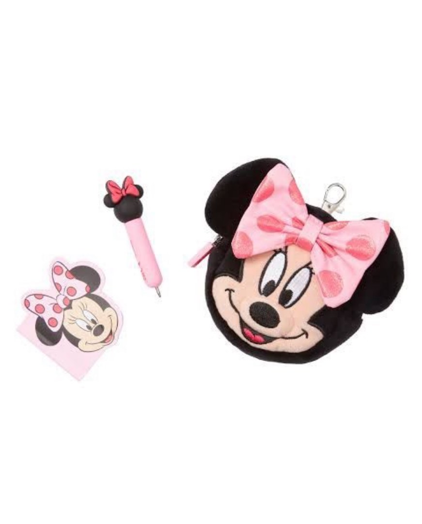 Smiggle Pen Pals Keyring Pen and Notepad 3 in 1 Set Minnie Mouse ...