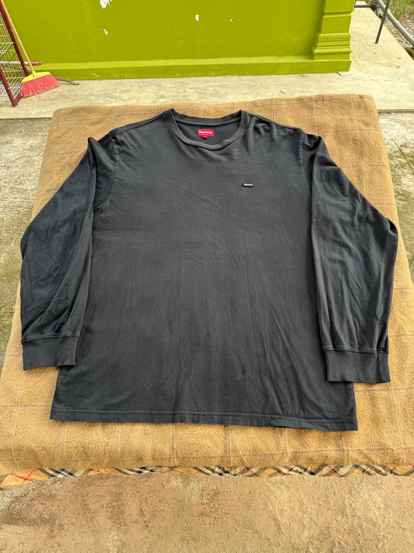 Supreme small box logo long sleeve, Men's Fashion, Tops & Sets, Tshirts ...