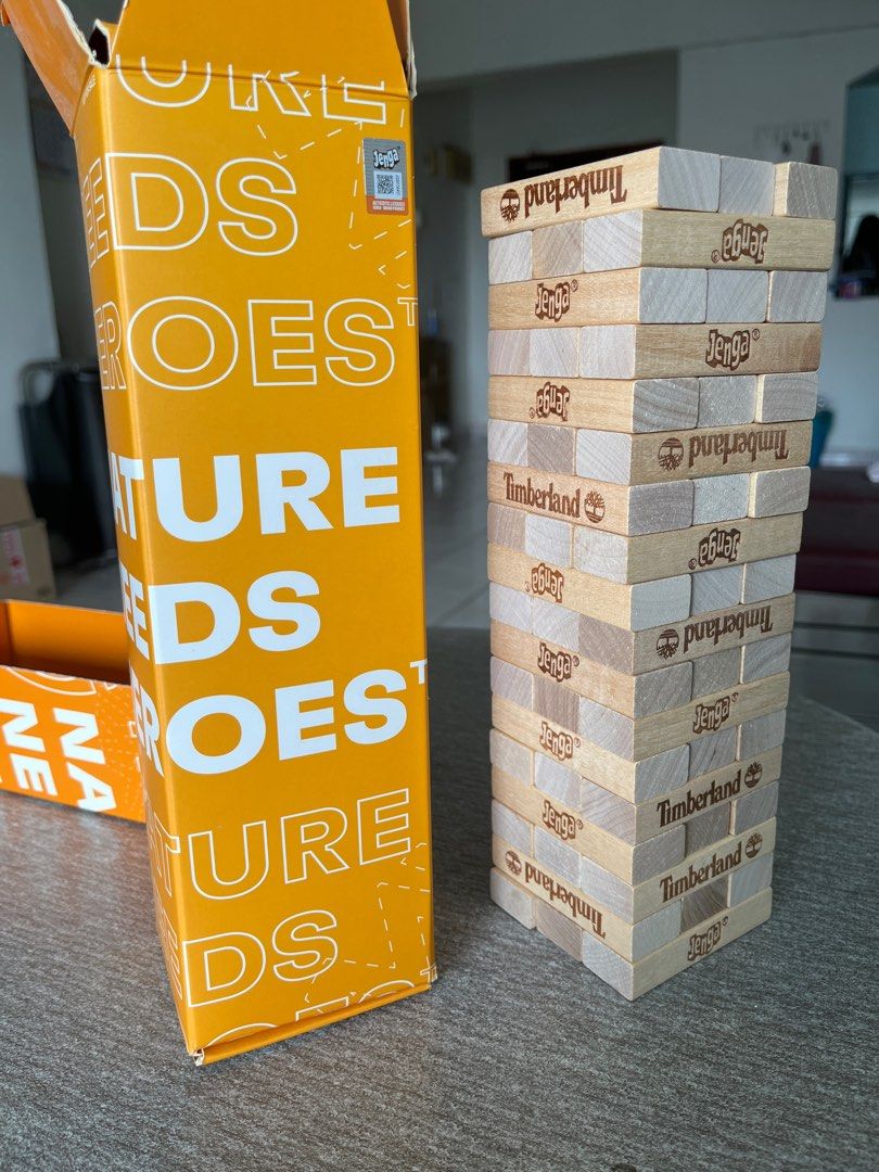 Timberland X Jenga, Hobbies & Toys, Toys & Games on Carousell