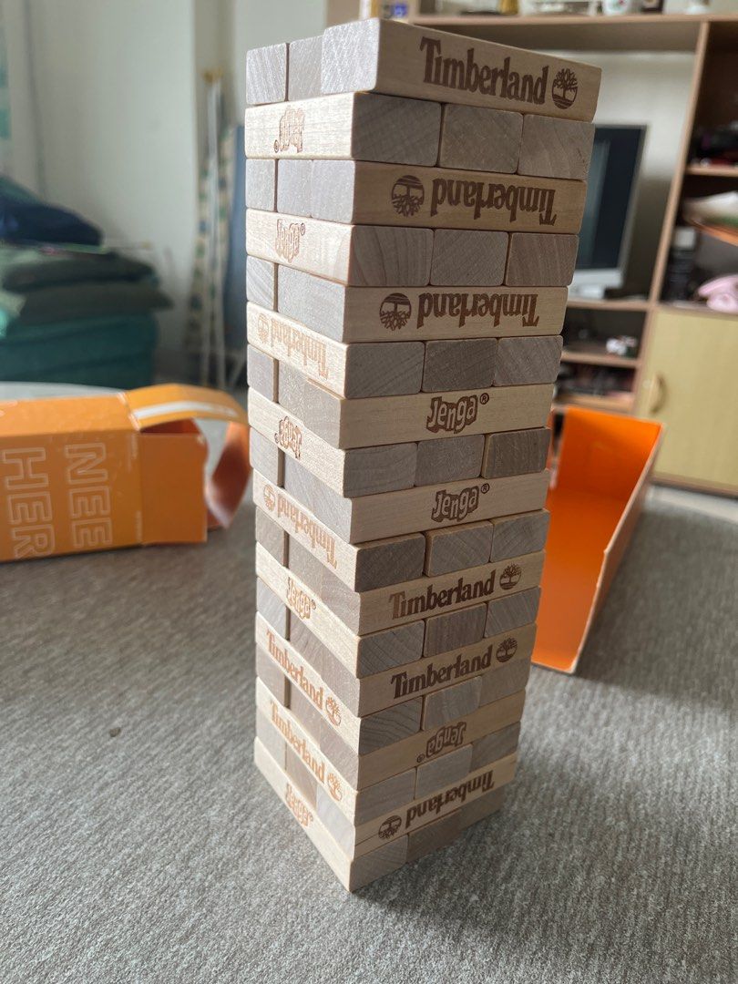 Timberland X Jenga, Hobbies & Toys, Toys & Games on Carousell