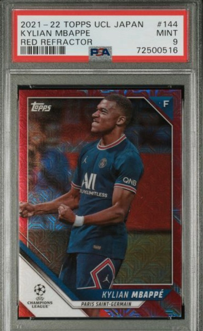Topps UCL 21/22 Kylian Mbappe Refractor /5, Hobbies & Toys, Toys ...