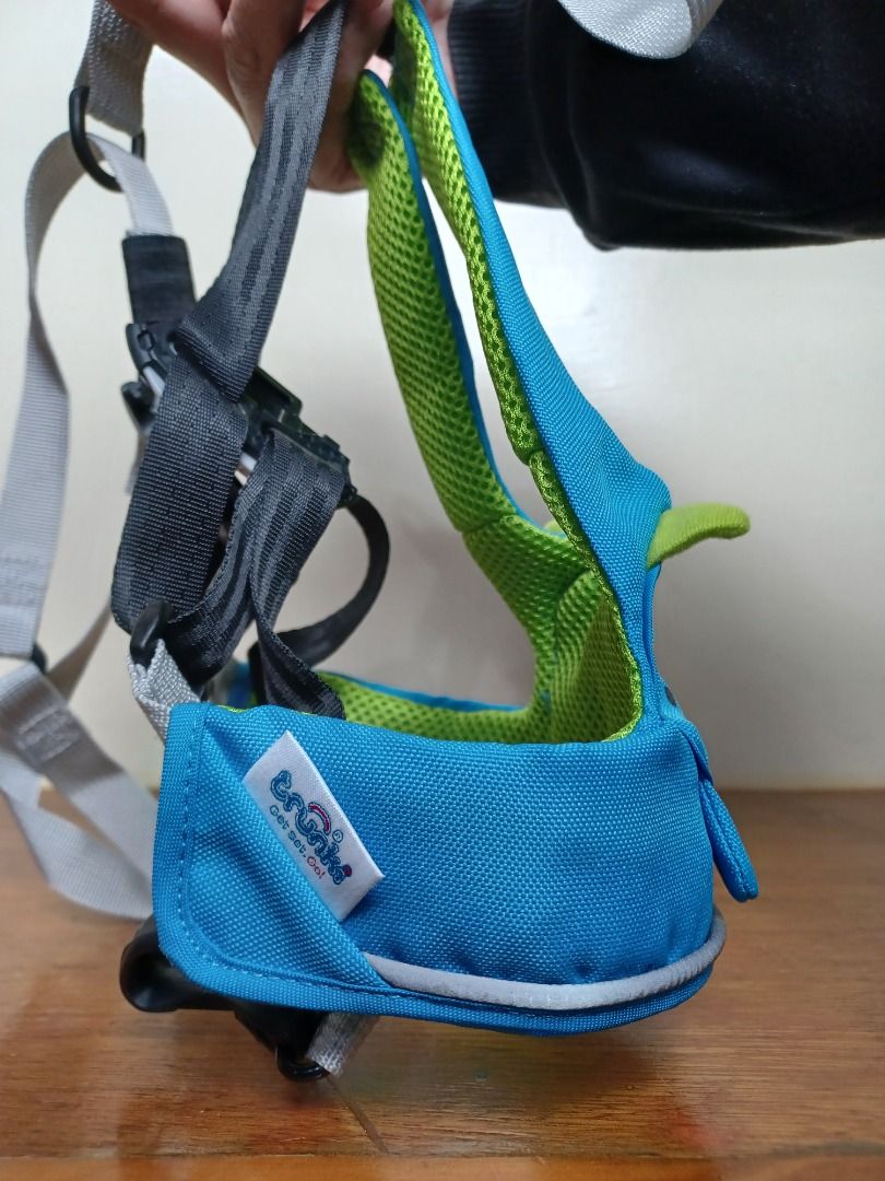 trunki toddlepak fuss free baby walking reins and toddler safety harness - bert bear blue color ...