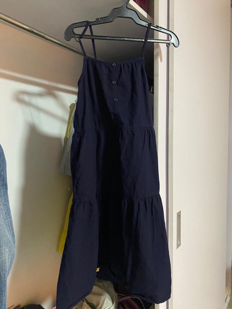 UNIQLO NAVY BLUE DRESS, Women's Fashion, Dresses & Sets, Dresses on ...