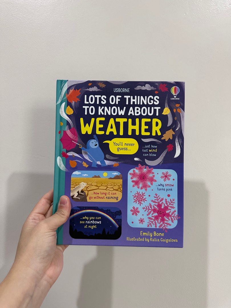 Usborne lots of things to know about WEATHER ORIGINAL PUBLISHER 10000% ...
