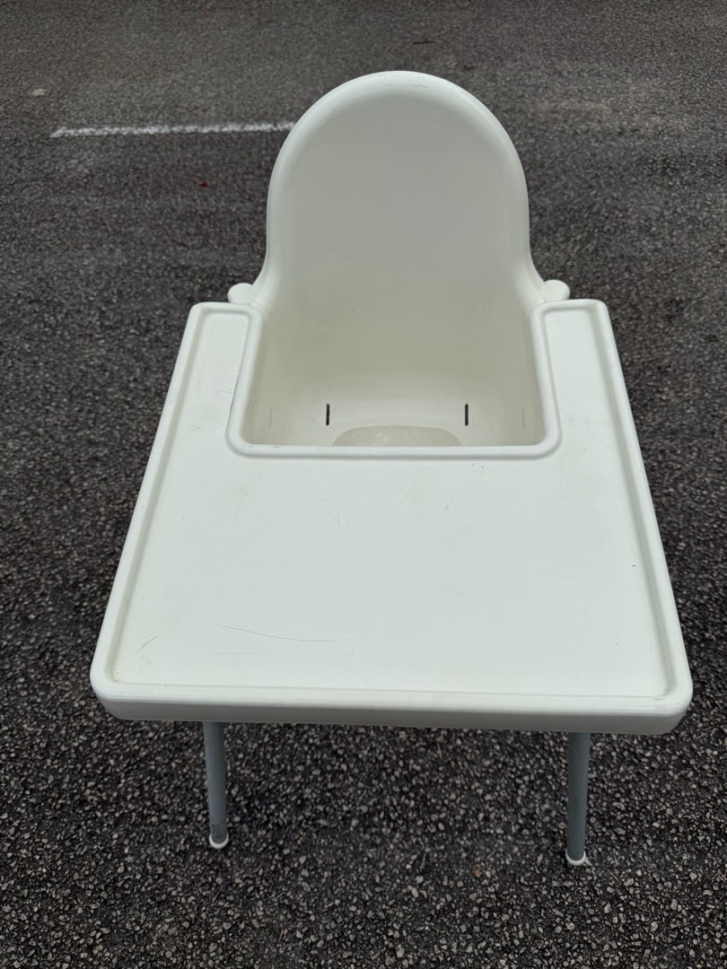 Used ikea baby chair white with tray, Babies & Kids, Nursing & Feeding ...