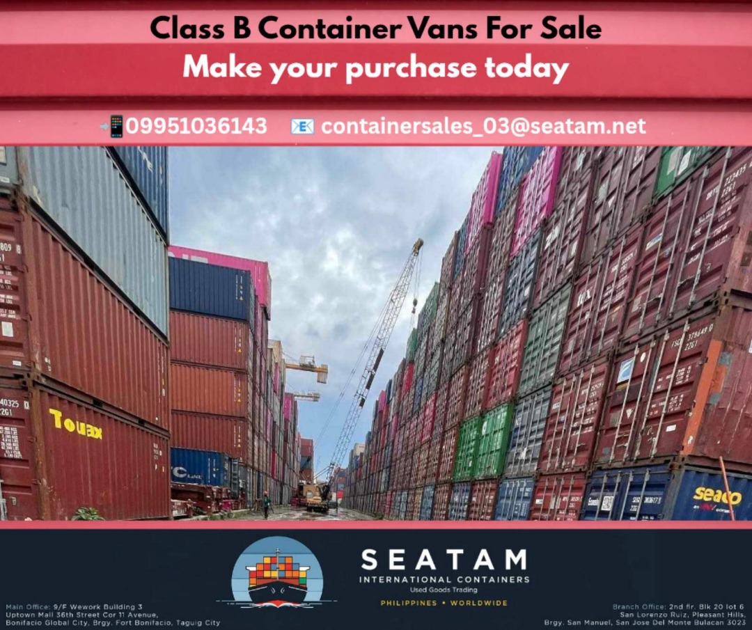 USED SHIPPING CONTAINER VANS CLASS-B FOR SALE, Special Vehicles, Boats ...