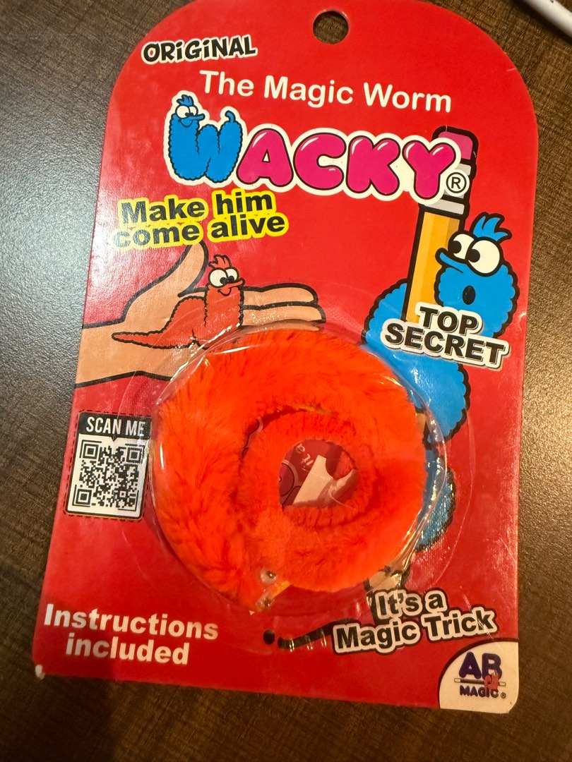 Wacky The Magic Worm Original Orange, Hobbies & Toys, Toys & Games on ...