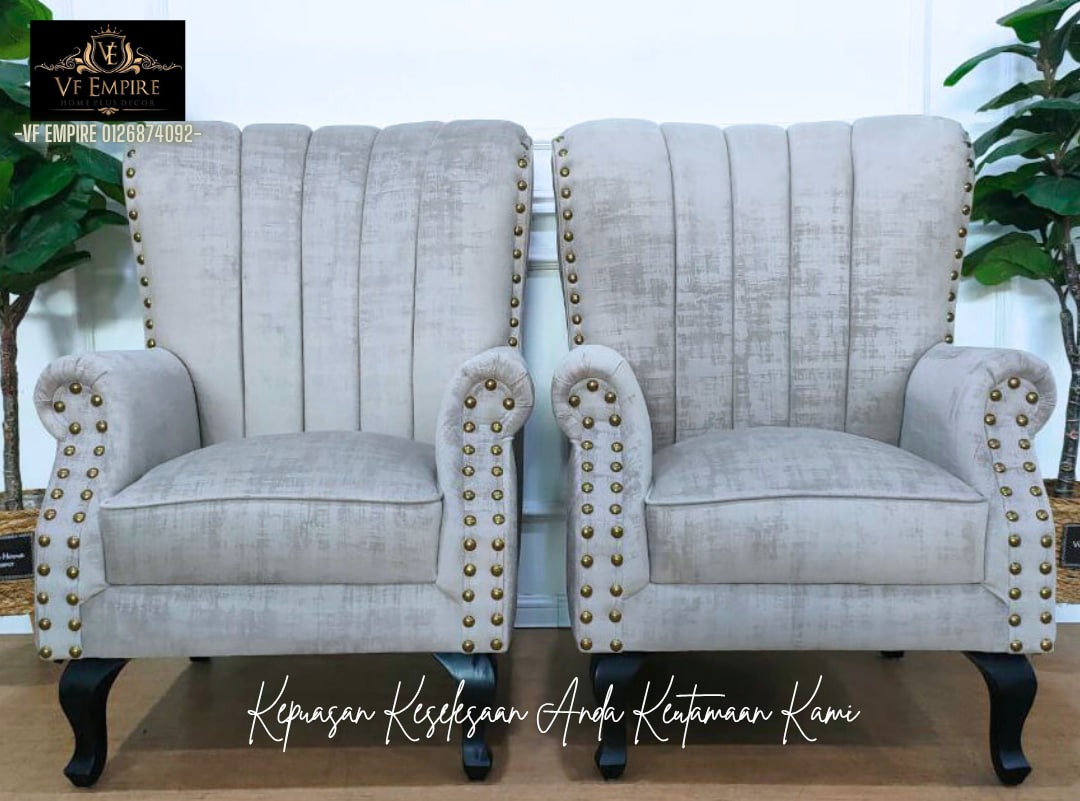 WING CHAIR CHESTERFIELD MODEL A1 SHELL, Furniture & Home Living ...