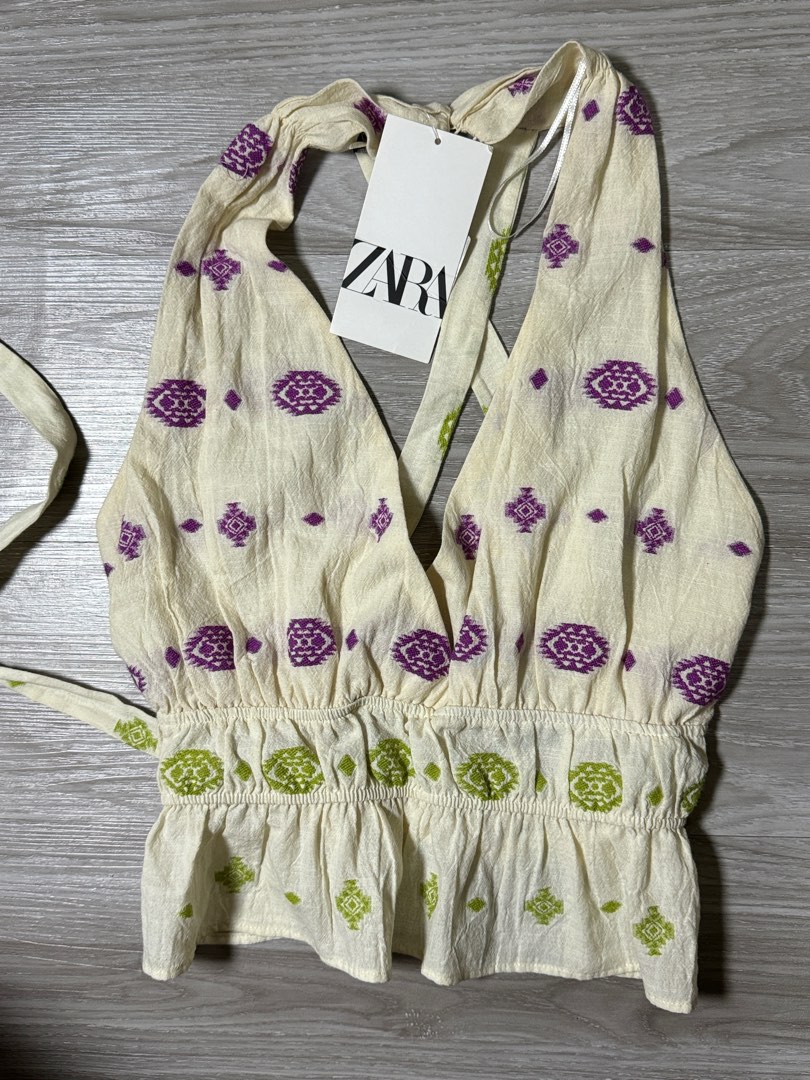 Zara Halter Top, Women's Fashion, Tops, Blouses on Carousell