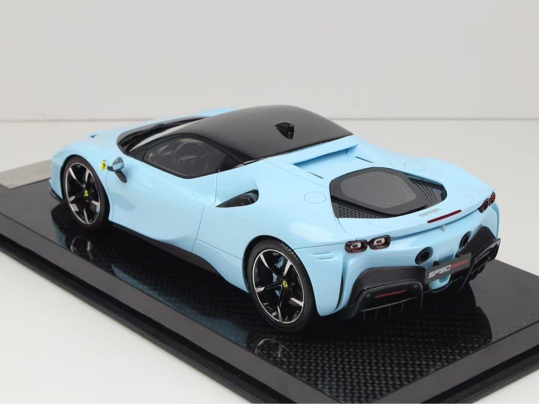 1/18 Vehicle Art Ferrari SF90 Stradale (come with display case) - Blue ...