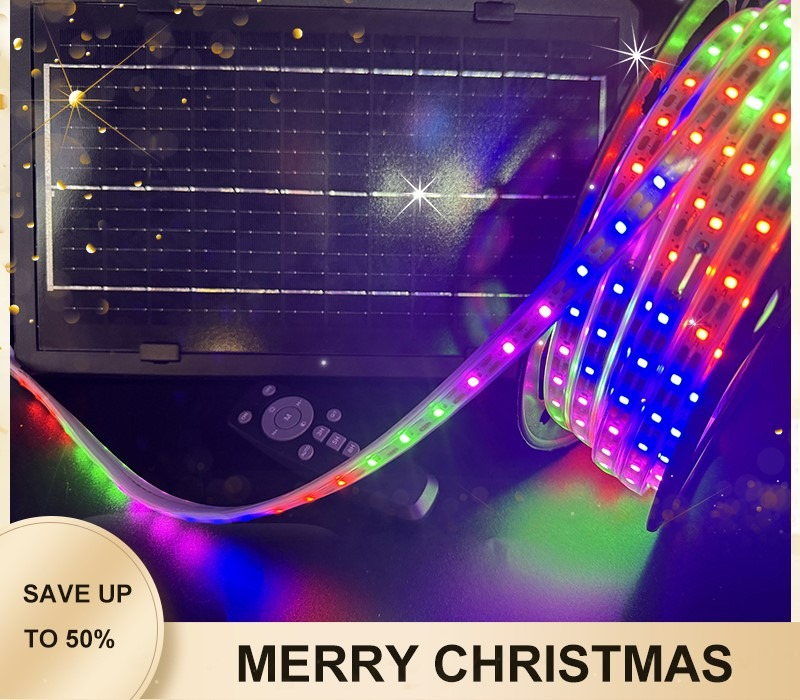 20M Solar Light Strip Light Outdoor Waterproof Quick Charging Lagr ...