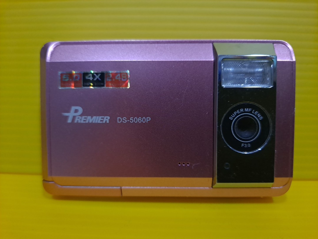 外觀新 Premier DS-5067P 數位相機 第2代薄型數位相機 限量粉色戀人機, 哩哩扣扣, 其他在旋轉拍賣