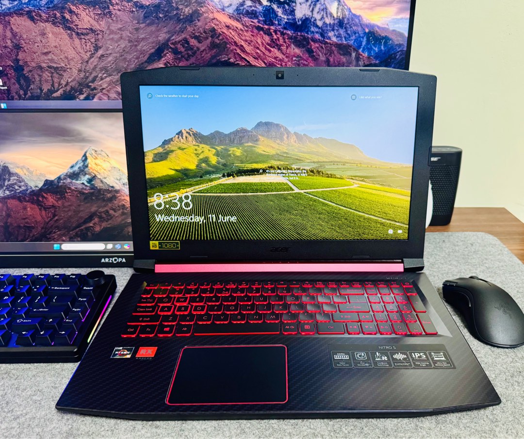 Acer Nitro 5 Gaming Laptop AMD Ryzen 5 16GB Ram 240G SSD 4GB Radeon RX ...