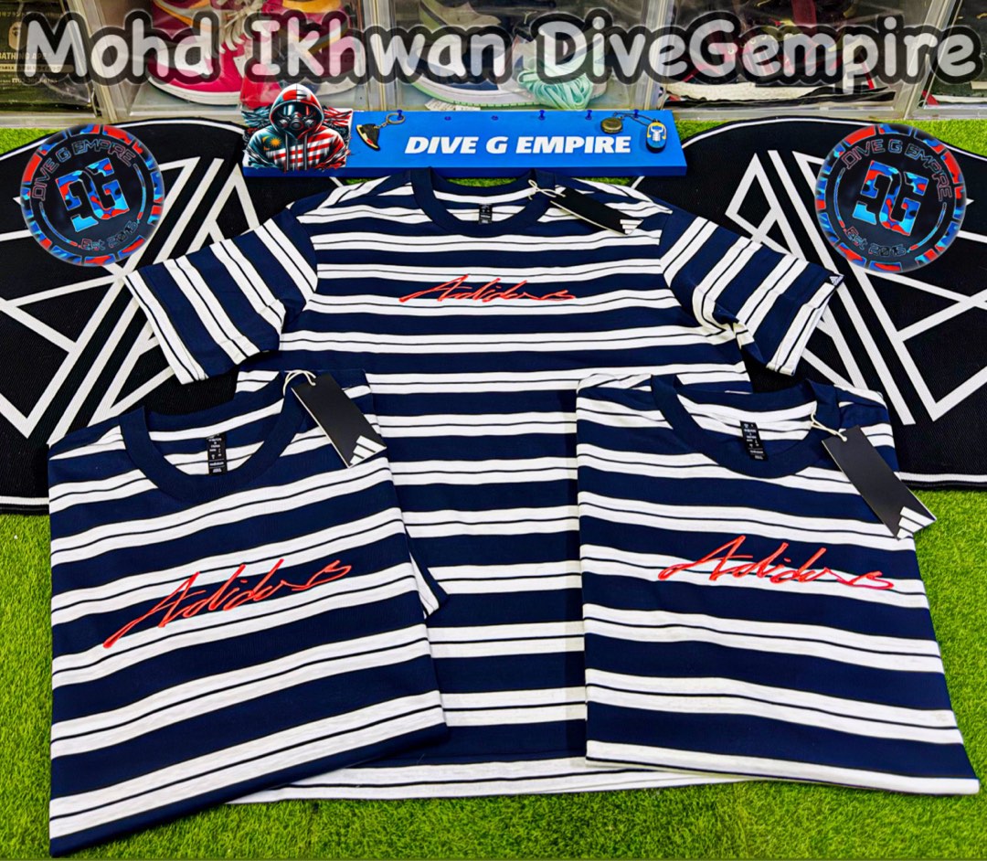 ADIDAS AMERICANA STRIPED TEETH, Men's Fashion, Tops & Sets, Tshirts ...