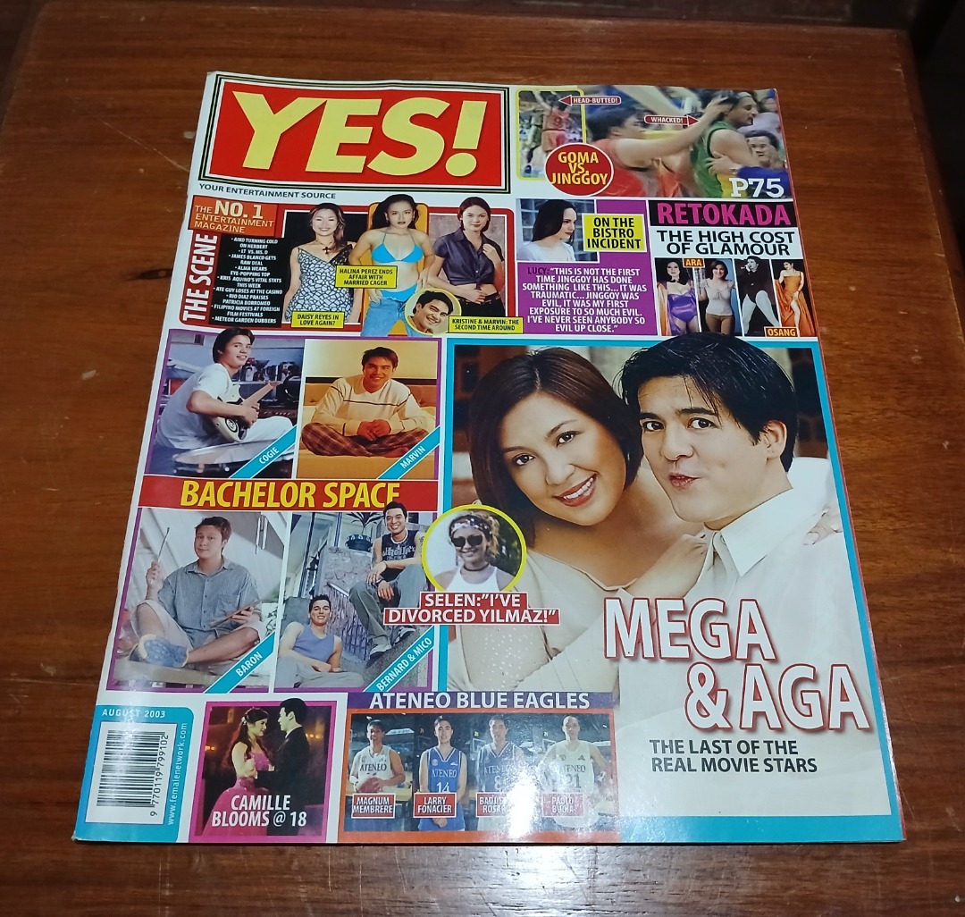 Aig. 2003 YES! Magazine "Mega & Aga", Hobbies & Toys, Books & Magazines, Magazines on Carousell
