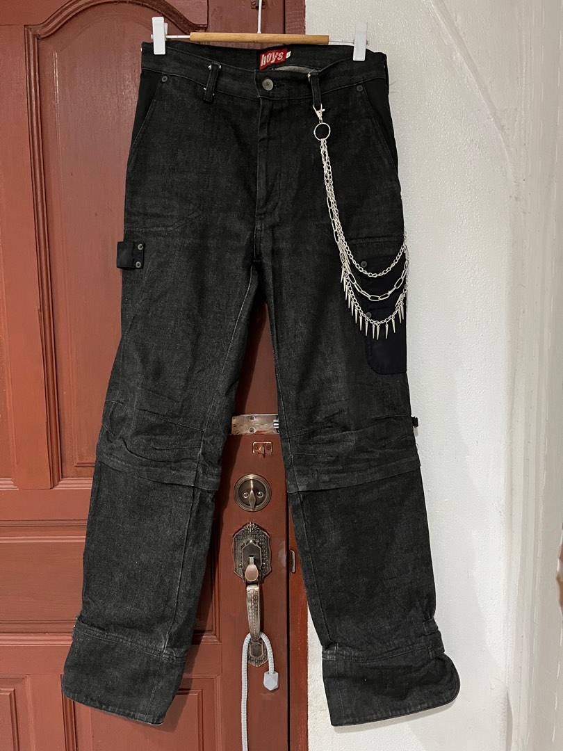 Batsu Japan Bondage Baggy Jeans, Men's Fashion, Bottoms, Jeans on Carousell