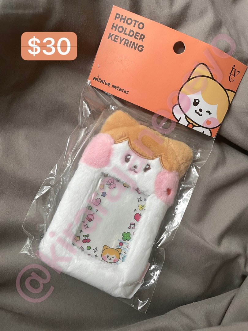 CHEEZ Minive Minini Photo Holder Keyring IVE Wony Gaeul Liz Leeseo Rei ...