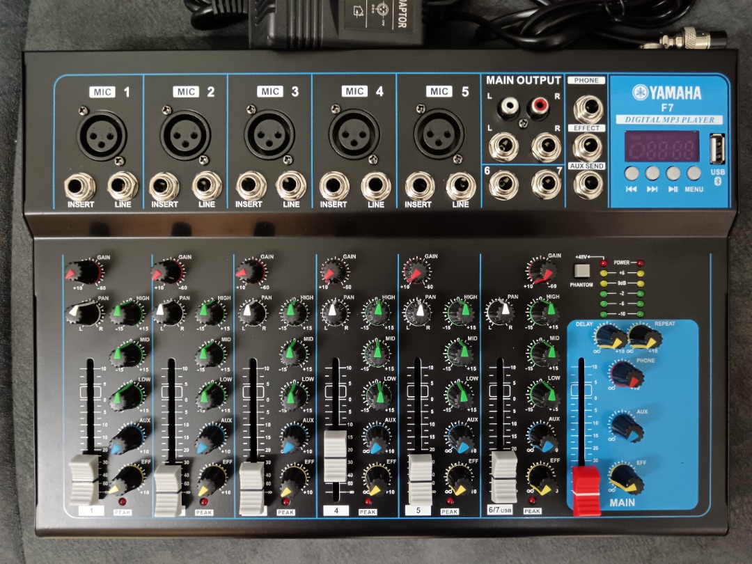 console mixer 7 channel, Hobbies & Toys, Music & Media, Musical ...