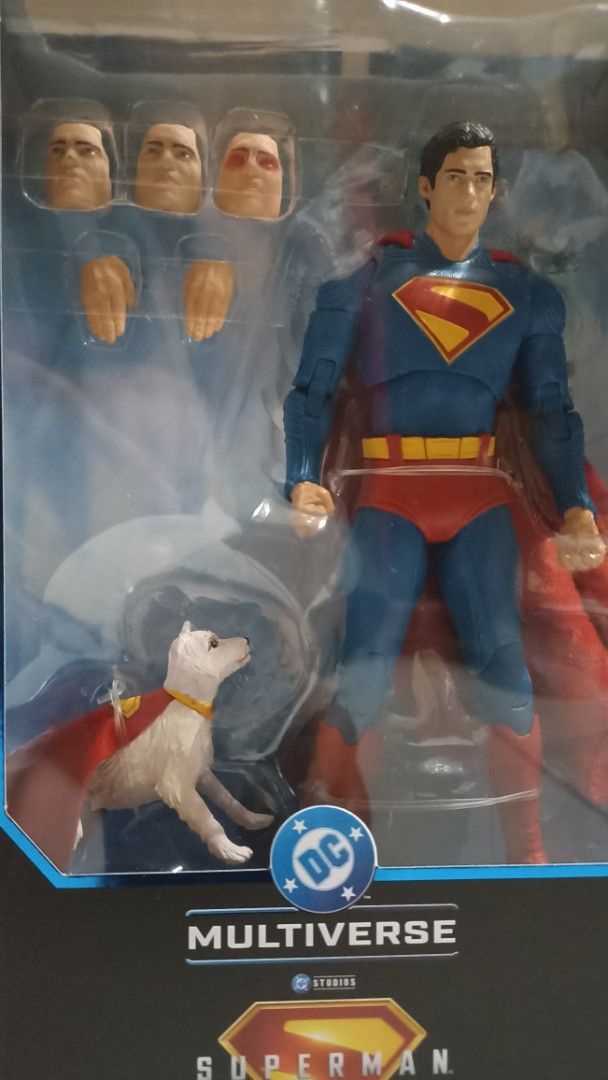 Dc multiverse deluxe superman 2025 movie superman with krypto dog ...