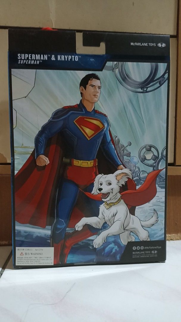 Dc multiverse deluxe superman 2025 movie superman with krypto dog ...