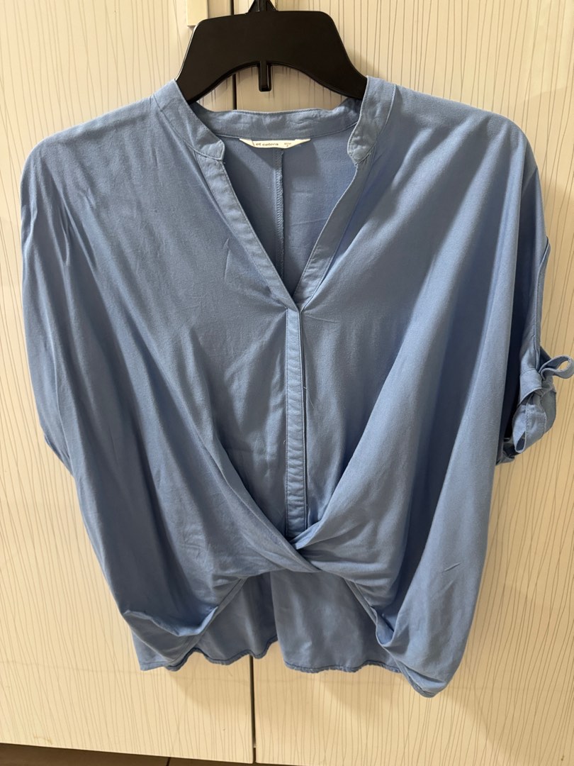 et cetera blue top, Fesyen Wanita, Pakaian Wanita, Atasan di Carousell