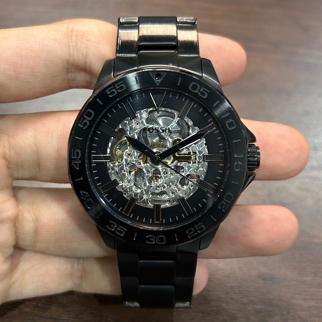 Fossil Bannon BQ2679 Black Stainless Steel Men Watch, Men's Fashion ...