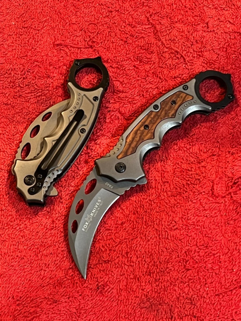 Fox Knives FA42 Maniago Made in Italy Folding Cutter with Pocket Clip ...
