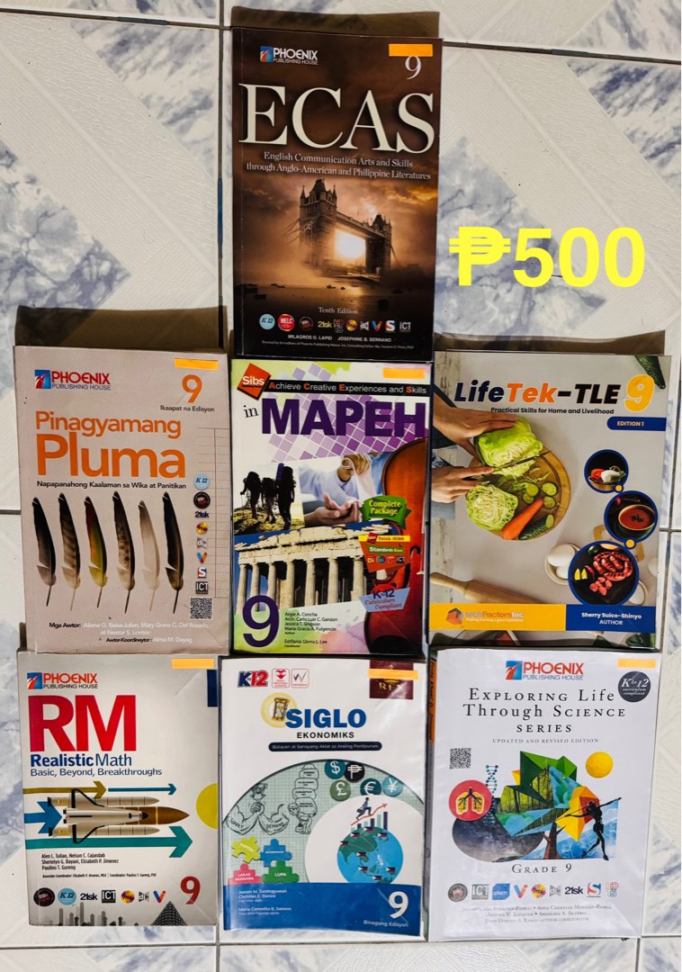 Grade 9 books set of 7, Hobbies & Toys, Books & Magazines, Textbooks on ...
