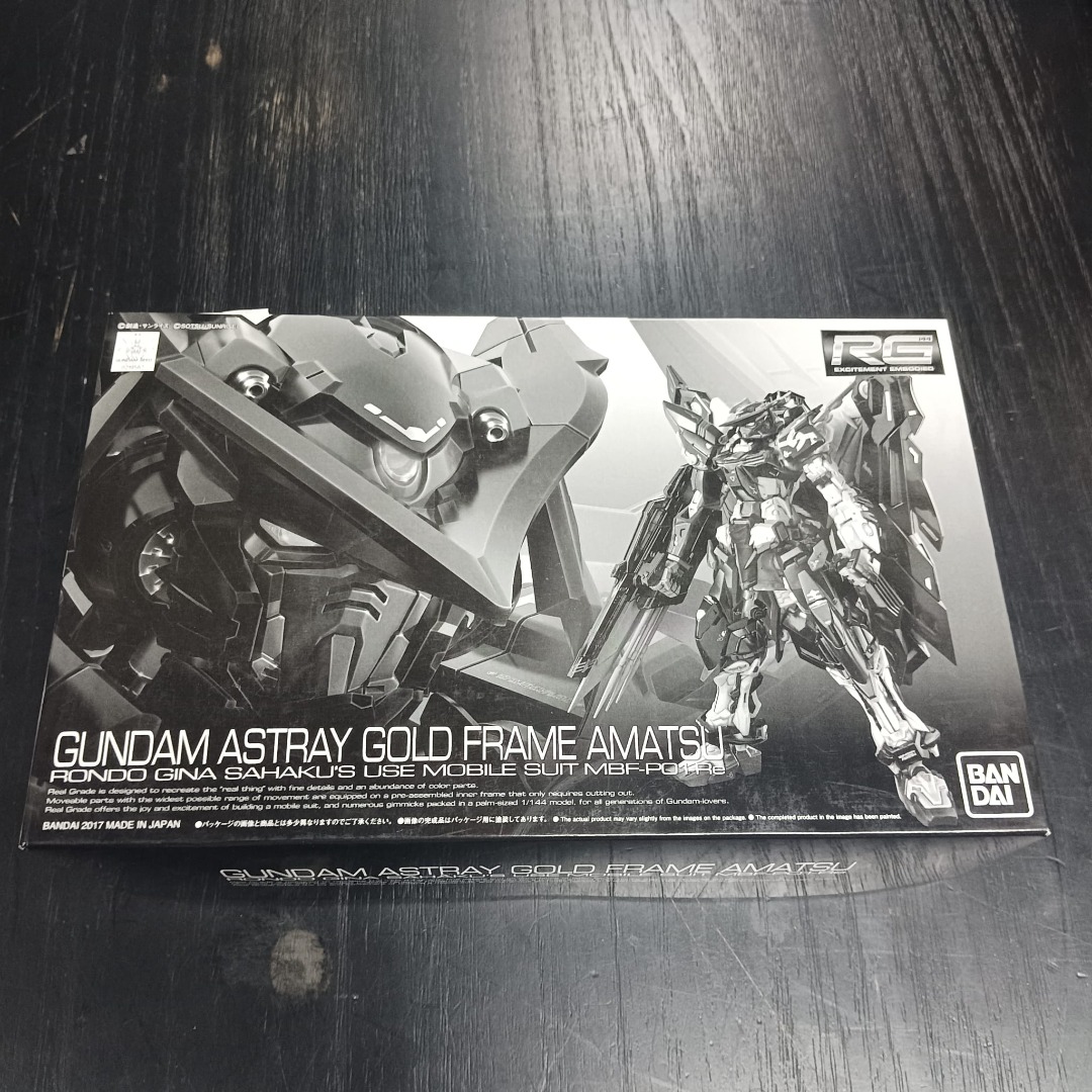 GUNDAM-RG 1/144 MBF-P01-Re Gundam Astray Gold Frame AMATSU Rondo Gina ...