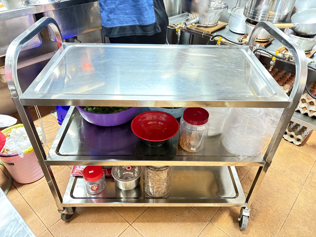 Heavy duty Food Trolley with wheels, Furniture & Home Living, Furniture ...