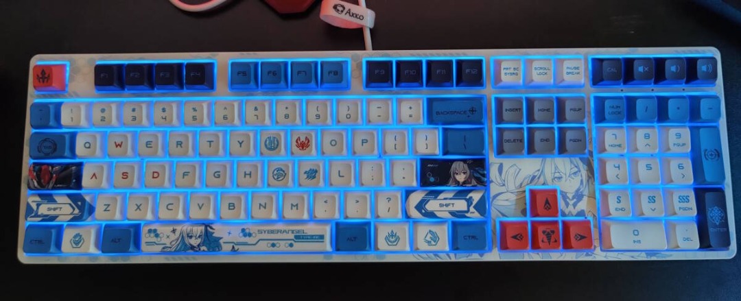 Honkai Impact 3rd Bronya The Law of Reason Mechanical Keyboard 108 Keys ...