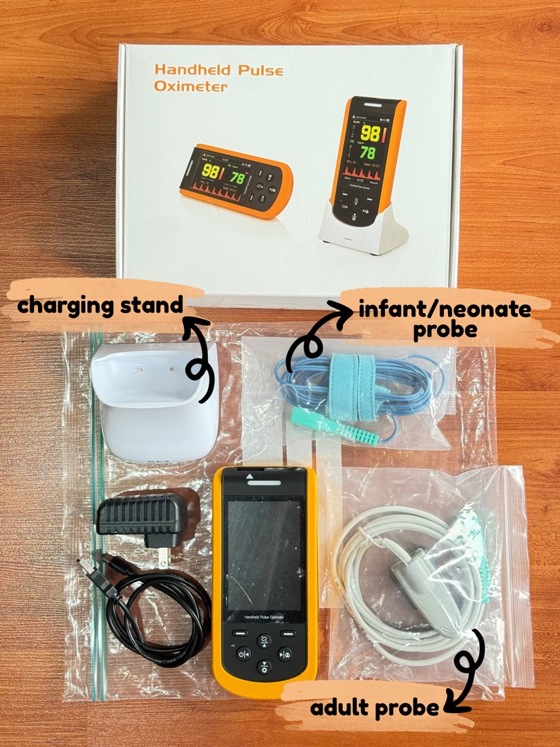Hospital-Grade Handheld Oximeter, Health & Nutrition, Medical Supplies & Tools on Carousell