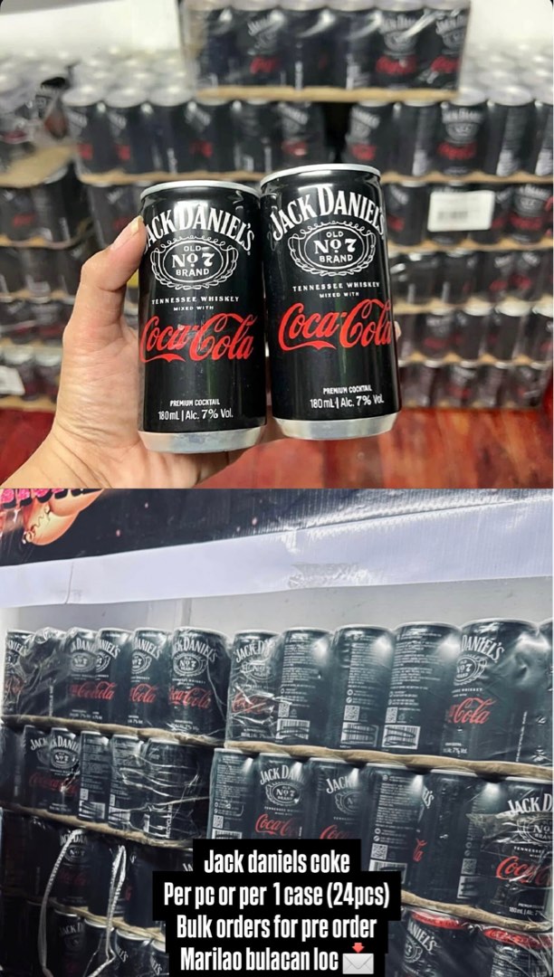 Jack daniels coke (BULK) 180ml, Food & Drinks, Other Food & Drinks on ...