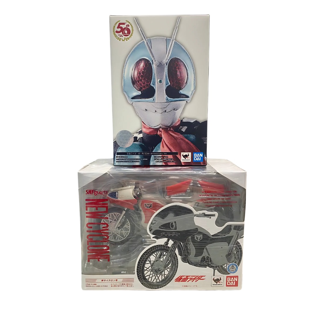 Kamen Rider Shin Ichigo 1 SHF Action Figure & SHF Shin Cyclone ...