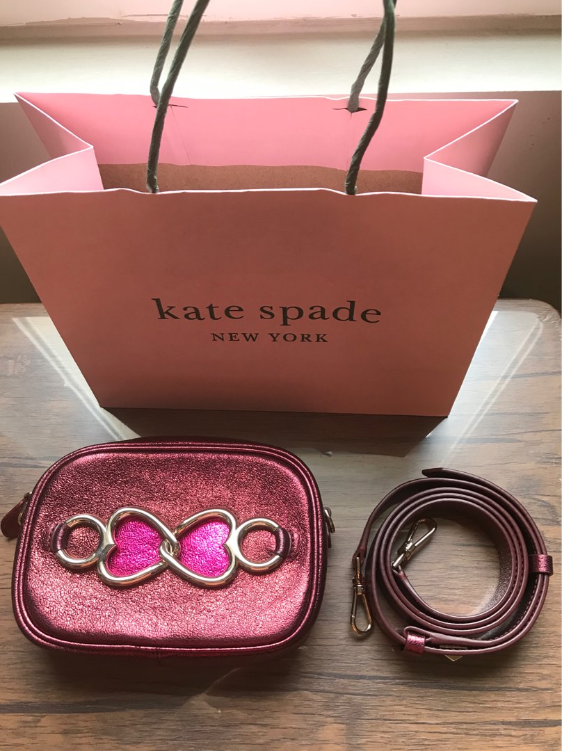 Kate Spade x Naomi Watanabe Small Camera Bag Crossbody Metallic Red ...