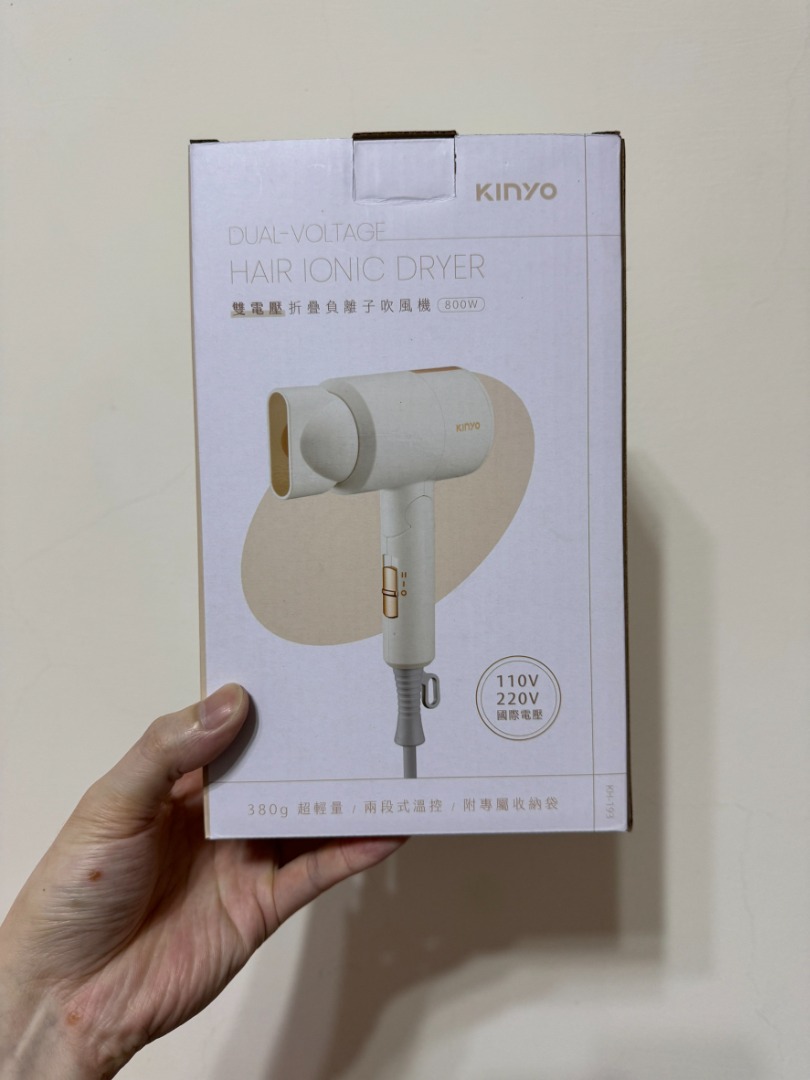 【KINYO】雙電壓負離子吹風機 ( 保固中 ), 電視及其他電器 , 其他家庭電器在旋轉拍賣