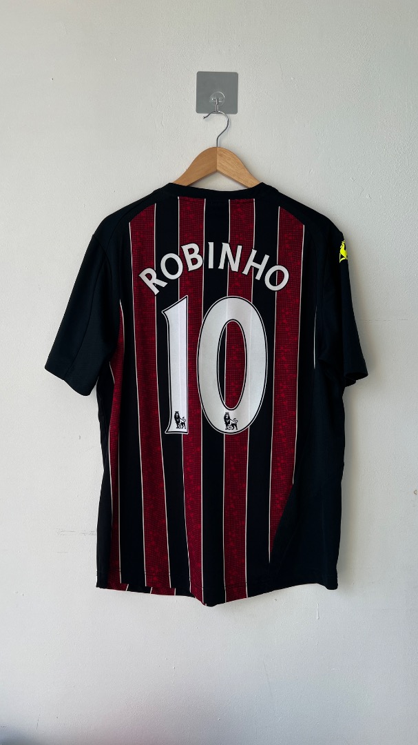 (L) Manchester City 2008-09 Away Kit Robinho #10 Original Vintage ...