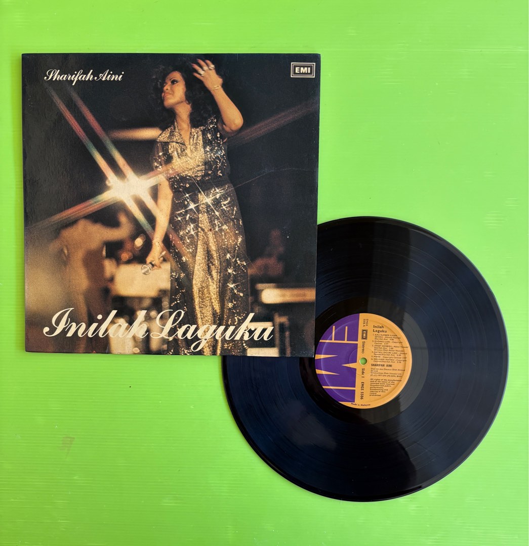 LP Sharifah Aini Inilah Laguku Album Disco Funk Disko Malay Piring ...