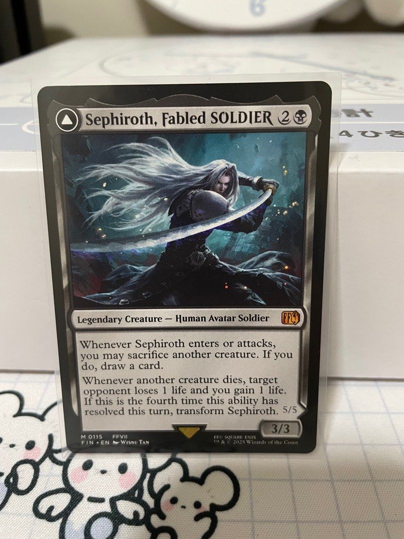 Magic the Gathering Final Fantasy Sephiroth Fabled Soldier/One-Winged ...