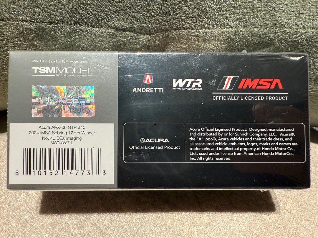 Mini GT 1:64 Acura ARX-06 GTP #40 Wayne Taylor Racing with Andretti ...
