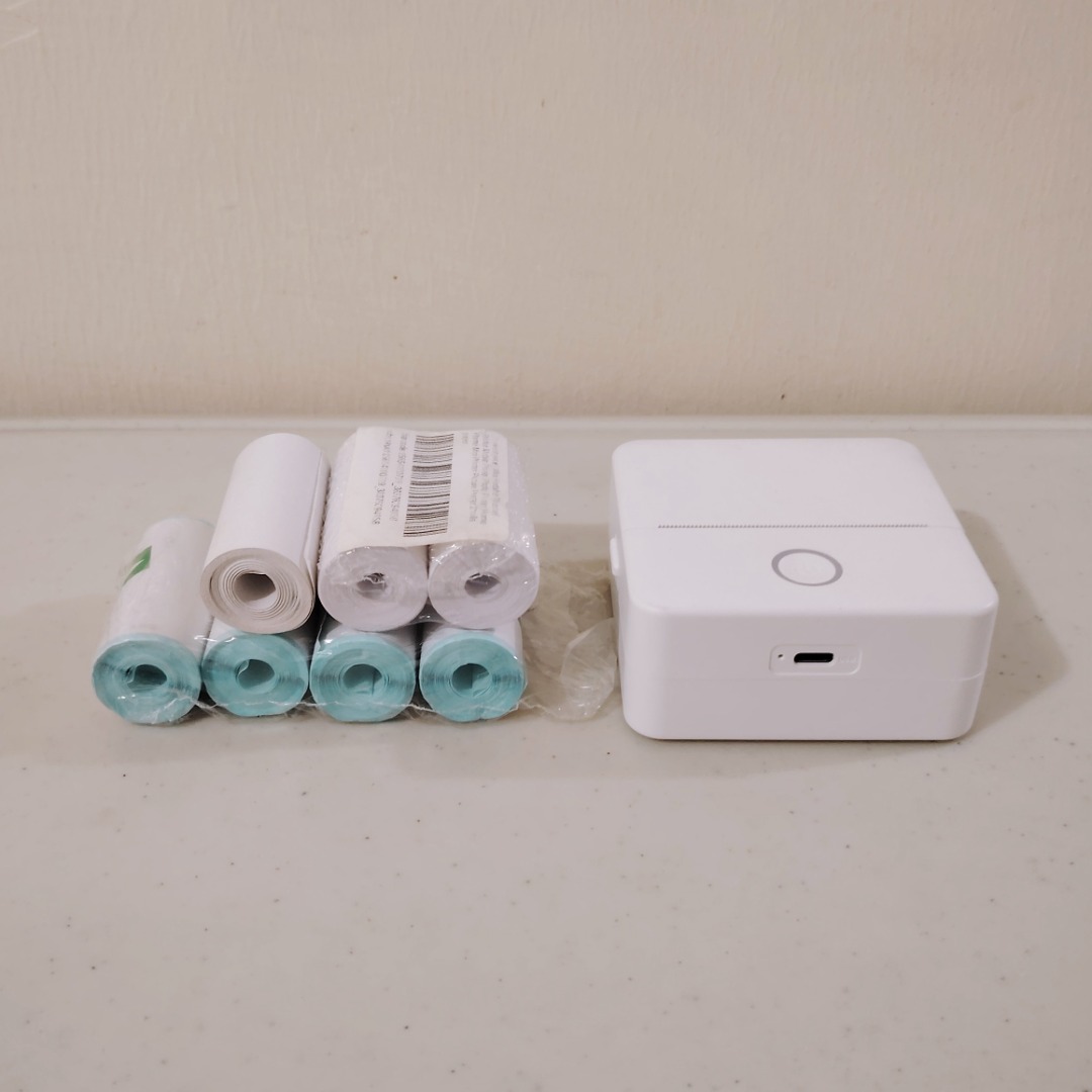 Mini Waybill Printer with Sticker Paper Rolls, Hobbies & Toys ...