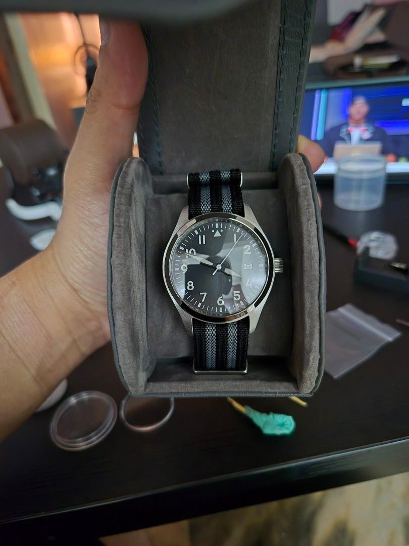 (NEW) SEIKOMODS homage flieger / pilot nh35 41mm, Men's Fashion ...