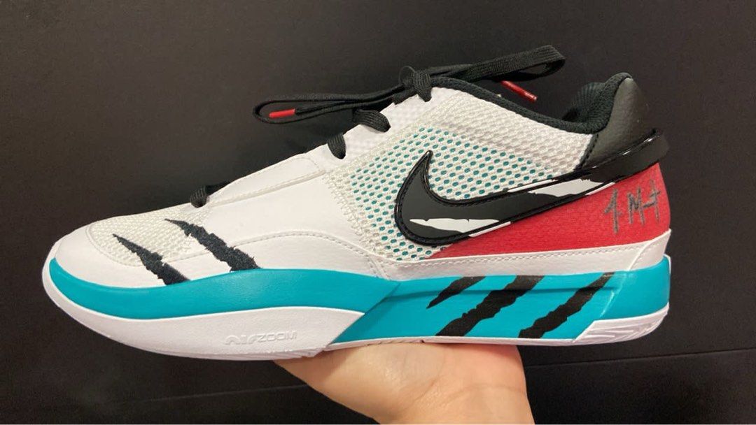 Nike JA 1 'Reverse Scratch' EP "White Turbo Green' Sneakers Kasut Jalan ...