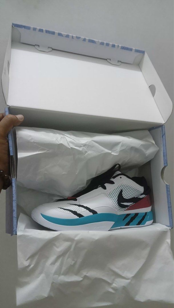 Nike JA 1 'Reverse Scratch' EP "White Turbo Green' Sneakers Kasut Jalan ...