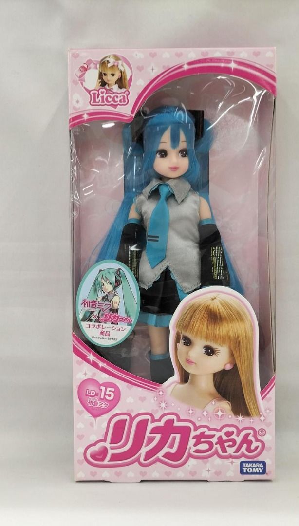 NRFB Hatsune Miku x Licca Chan Doll TAKARA, Hobbies & Toys, Toys ...