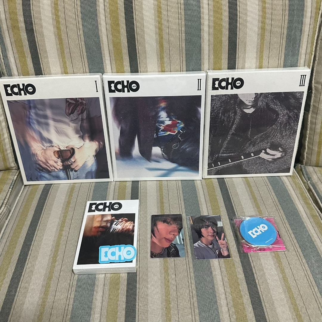 OFFICIAL BTS JIN ECHO ALBUM SET WITH EARLY BIRD GIFT & POB SET SEALED ...