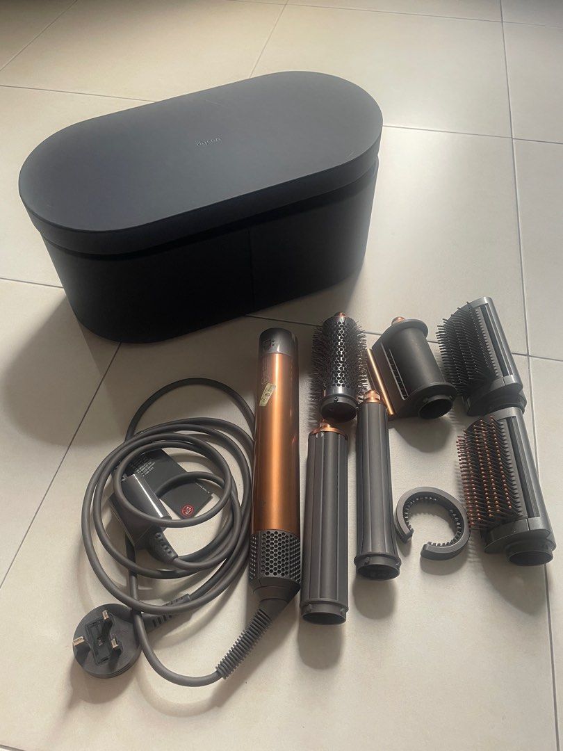 Original Dyson Airwrap HS05 Full Set (Copper/Nickel), Beauty & Personal Care, Hair on Carousell