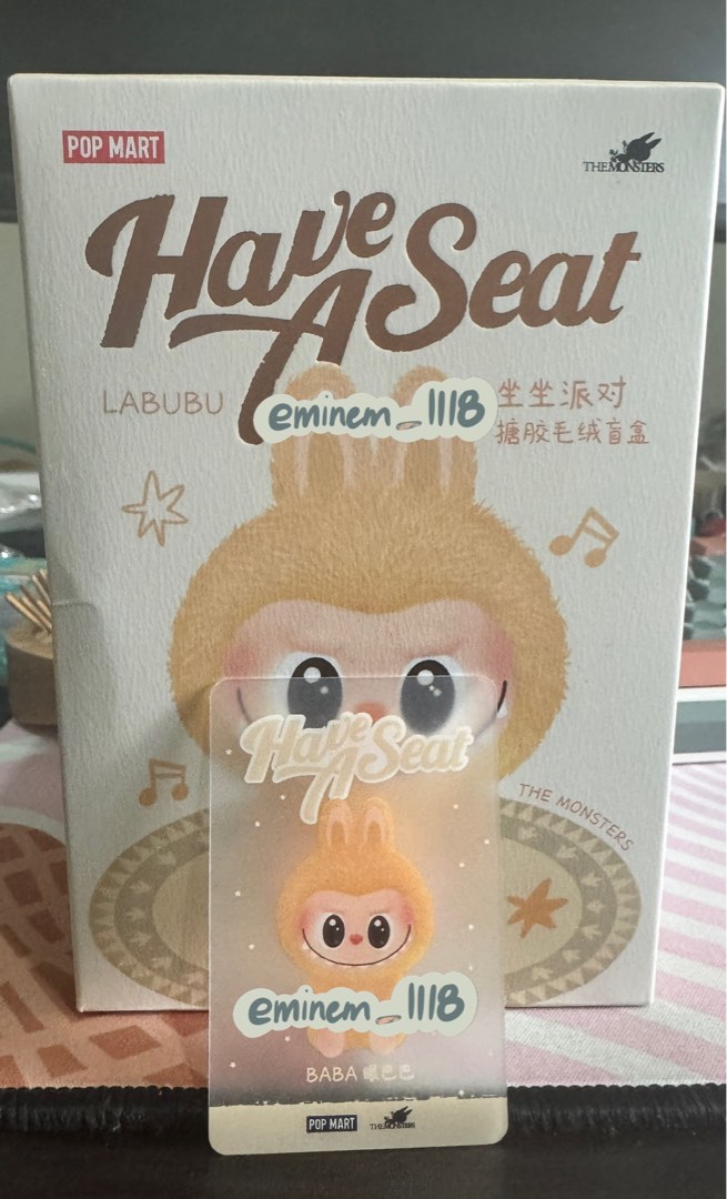 Popmart - Labubu Have a Seat - Baba, Hobbies & Toys, Toys & Games on ...