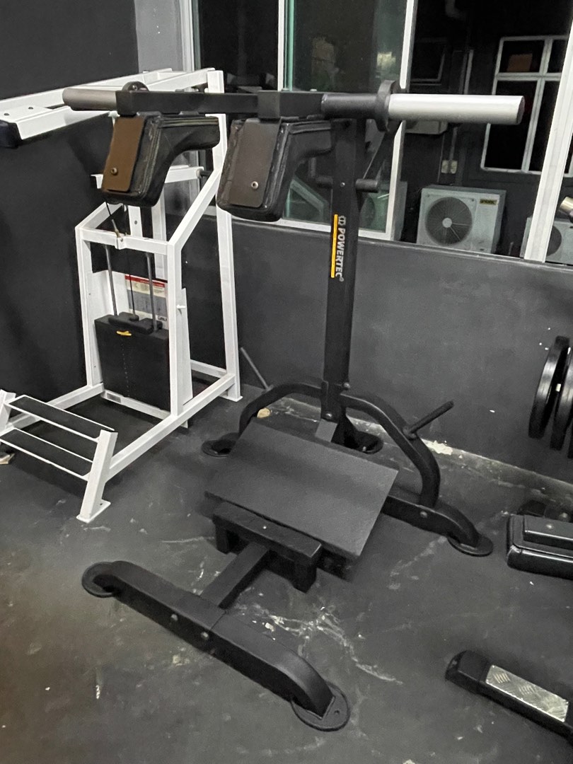 Powertec leverage squat gym fitness quad leg press quad lunges ...