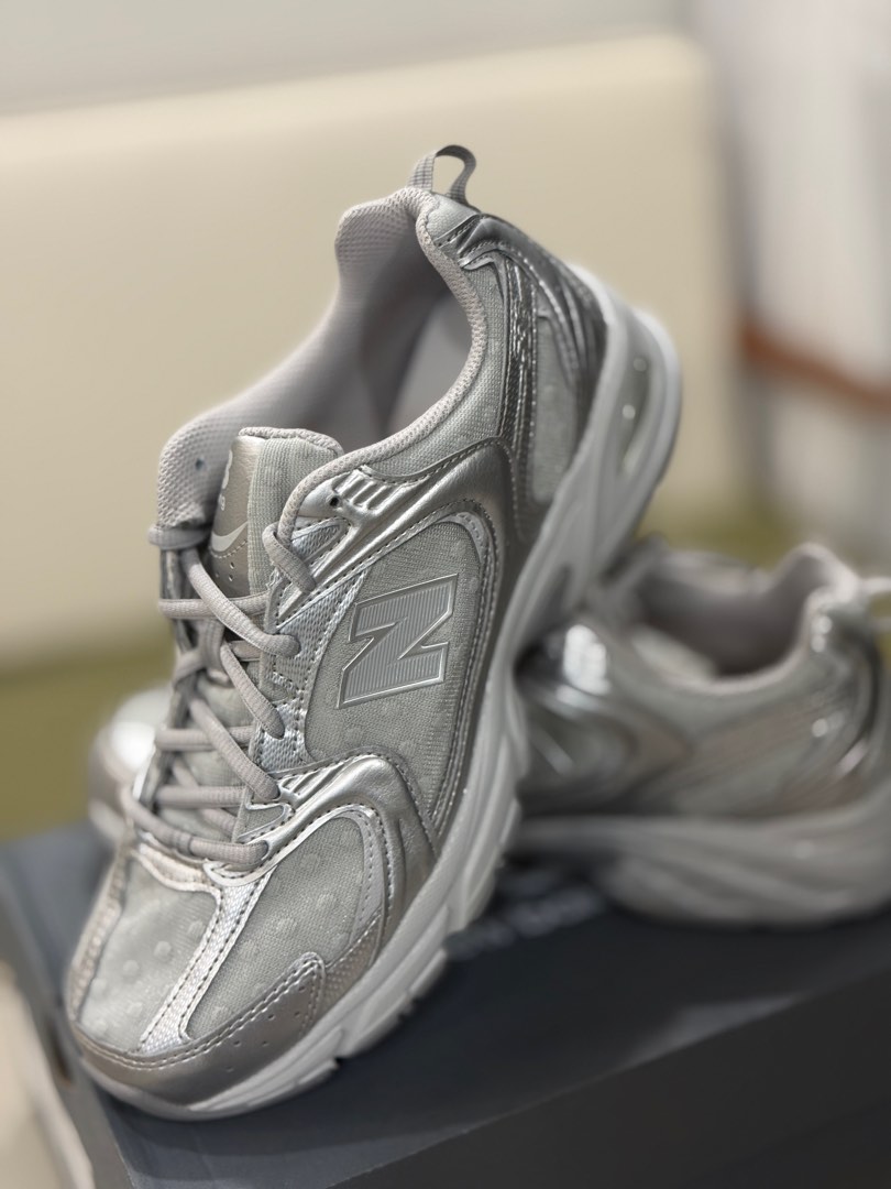 RARE: New Balance 530 "Silver Metallic/Polka Dots" sneakers, Women's ...